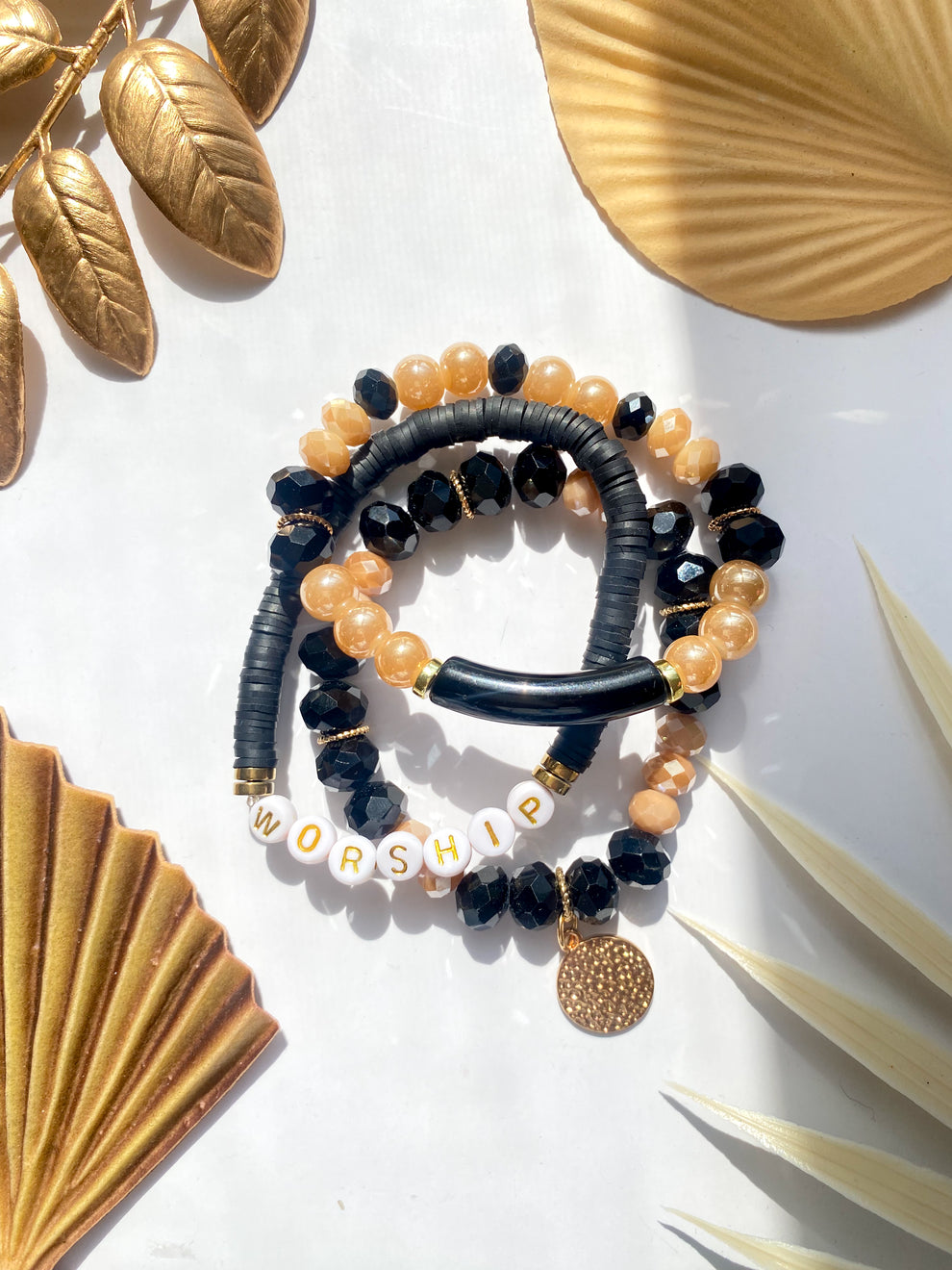 Prophetic Bracelet I Worship | 3 piece set – Stacked With Purpose